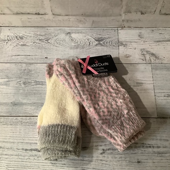 Cuddl Duds | Accessories | Cuddle Duds 2 Pack Girls Chenille Crew Socks ...